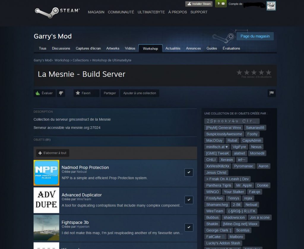 Configurer le workshop de son serveur Garry’s Mod – TeraGeek